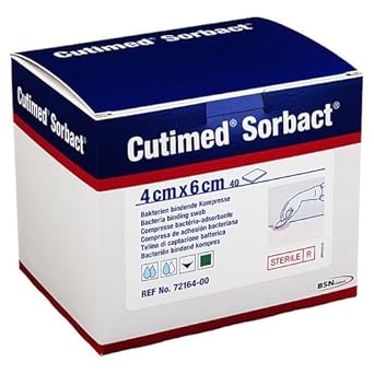 Amazon.com: BSN Medical 7216400 Cutimed Sorbact Antimicrobial Dressing ...