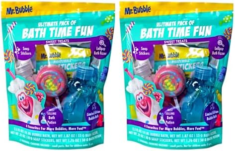Mr. Bubble Kids Ultimate Pack of Bath Time Fun (Original Bubble Bath 2 ...