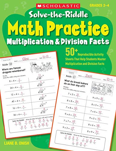 Amazon.com: Solve-the-Riddle Math Practice: Multiplication & Division ...