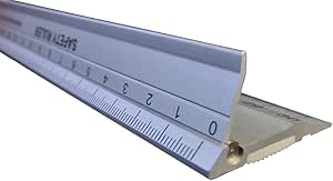 Amazon.com : RULER, New Design 30 cm (12 Inch) Metal Craft Safety Ruler ...