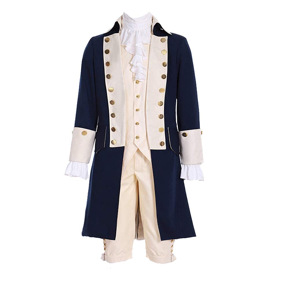 Men's Colonial Hamilton Colonial Military Costume musical Hamilton ...