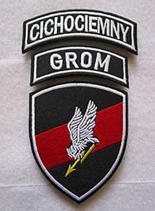 Amazon.com: Polish Special Forces GROM Patch TF-49 Shield + GROM Tab ...