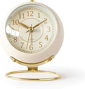 Amazon.com: JUSTUP Small Table Clocks, Classic Non-Ticking Tabletop ...