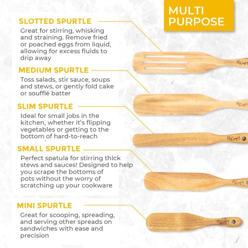 Spurtles Kitchen Tools As Seen On TV - Natural Acacia Wooden Spurtle ...