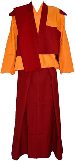 Amazon.com: Authentic Tibetan Monk 3 Piece Outfit Robes Bought at ...