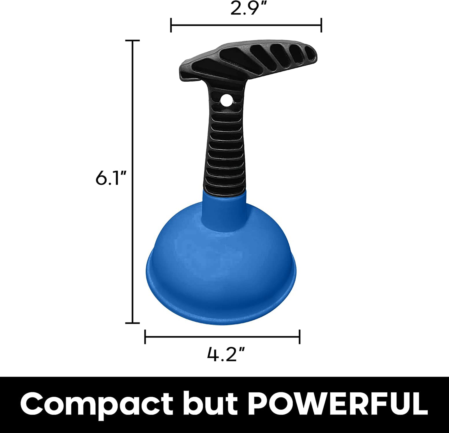 Plungeroo Sink Plunger, Powerful Mini Plunger With Short Handle, Easy ...