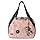 Amazon.com: Chala Handbags Dust Rose Shoulder Purse Tote Bag with Dog ...