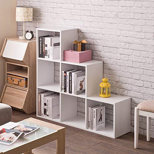 Frama Heavy Duty DIY 6 Cubes Organizer Storage Shelf Premium Laminated ...