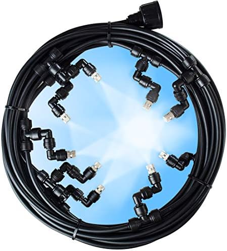 EONBON Misting Cooling System, 40ft Mist System with 9pcs Adjustable ...