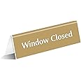 Amazon.com: SmartSign Window Closed Desk Sign, 2" x 6" Acrylic Table ...