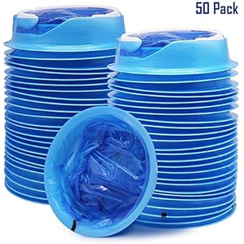 Amazon.com: 50 Pack Vomit Bags - White Throw Up Sick Bags for Motion ...