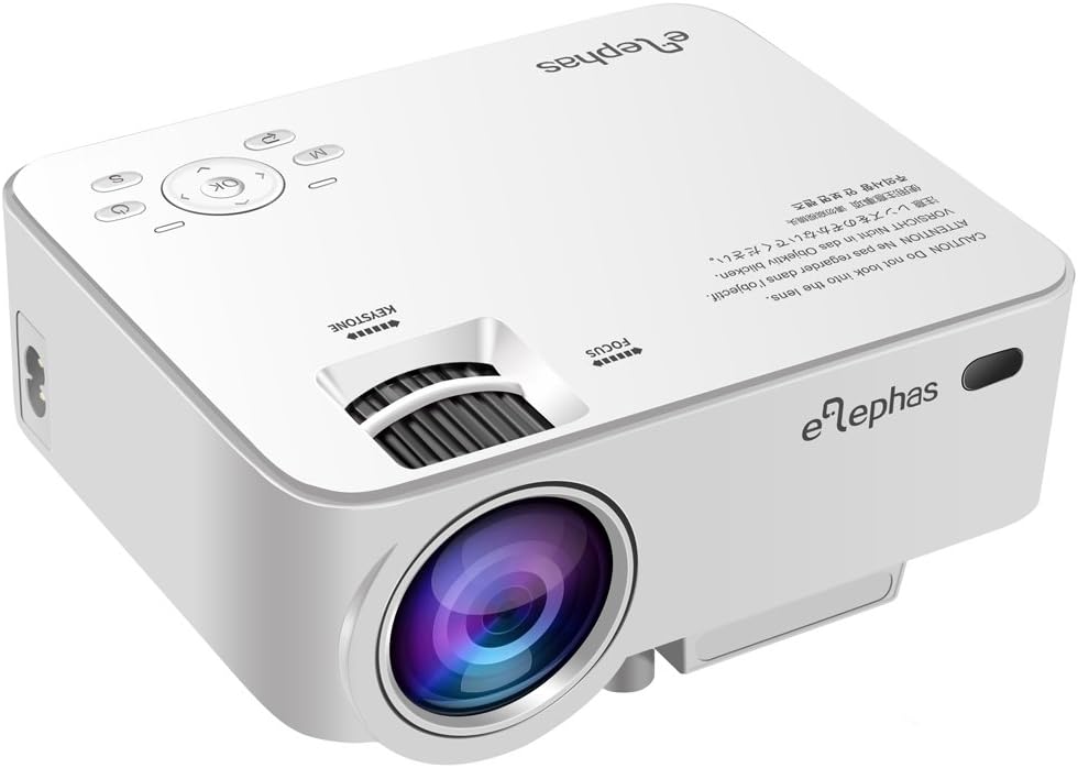 ELEPHAS 1500 Lumens LED Mini Multimedia Video Home Theater Projector ...