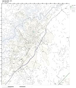 Zip Code Wall Map of Gainesville, GA Zip Code Map Not Laminated ...