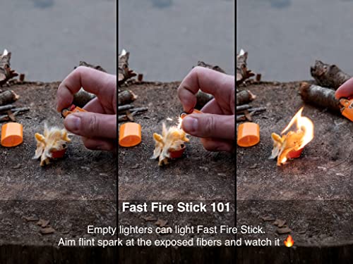 Procamptek Fast Fire Stick - Survival Fire Starting Tinder, New Fat ...