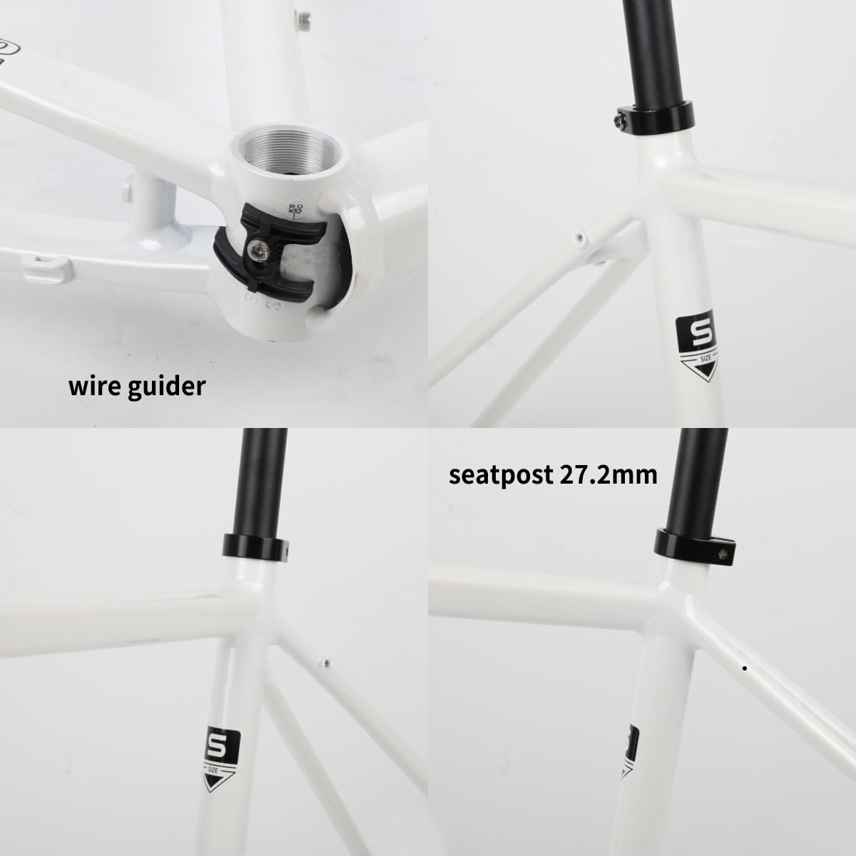 BSFHQS 700C Road Bike Frameset Gravel Bike Frame 44cm/47cm/50cm/53cm ...