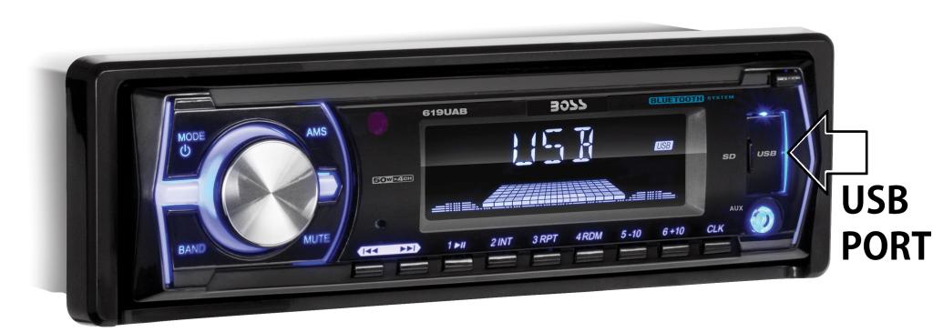 Amazon.com: BOSS Audio Systems 619UAB In-Dash Single-Din Detachable USB ...