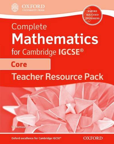 Amazon.com: Complete Mathematics for Cambridge IGCSERG Teacher's Resource Pack (Core ...