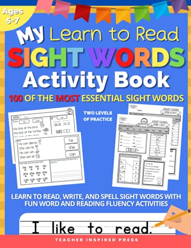 Sight Word Activity Book: Learn to Read, Write, and Spell 100 Beginning ...
