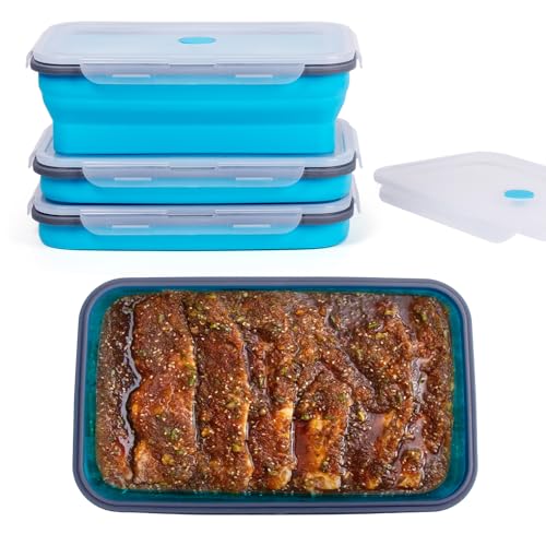 Extra Large Collapsible Food Storage Containers with Lid & Air Vent, 81 ...