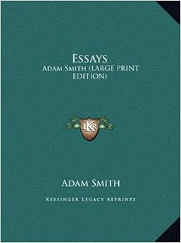 Essays: Adam Smith: Amazon.co.uk: Smith, Adam: 9781169905795: Books