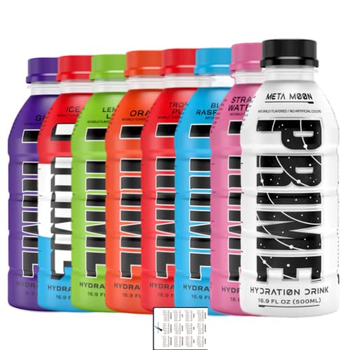 All 8 Flavors Hydration Prime Sports Drink Bundle - Coconut Water ...
