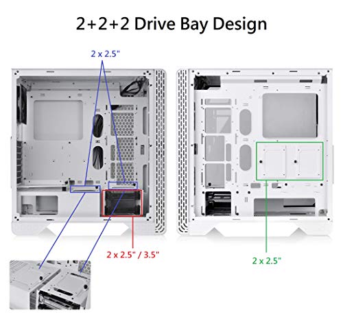Thermaltake S300 Tempered Glass Snow Edition ATX Mid-Tower Computer ...