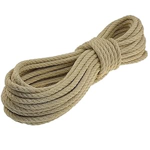 Hemp Rope 6mm 50m 3-strand twisted Grade "A": Amazon.co.uk: DIY & Tools