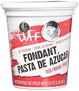 Amazon.com : Duff - Buttercream Fondant 2Lb, Red : Dessert Decorations ...