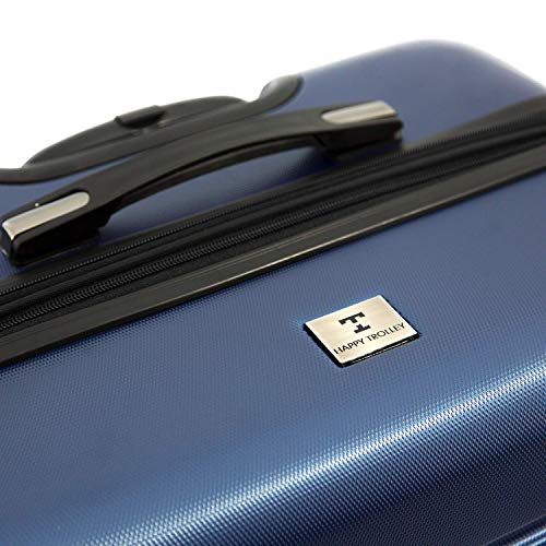 Happy Trolley Lugano Luggage Set, 66 cm, 78 liters, Blue (Dunkelblau ...