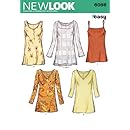 Amazon.com: New Look Sewing Pattern 6086 Misses Tops, Size A (10-12-14 ...
