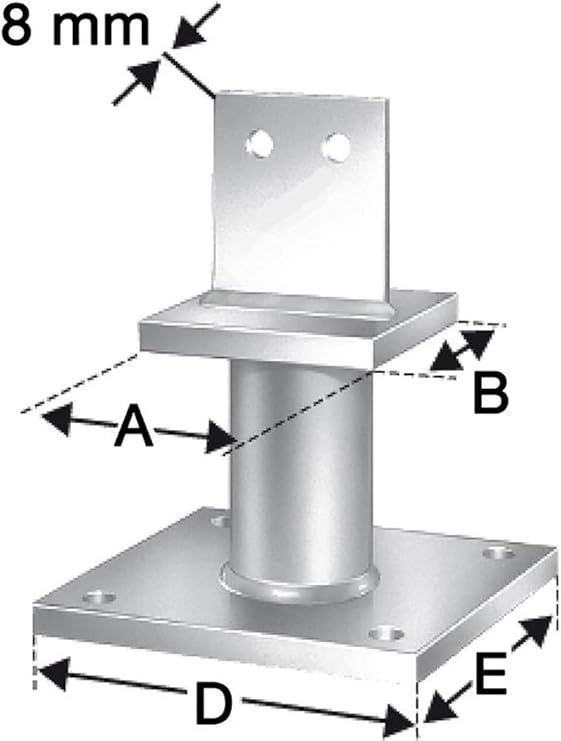 Simpson Strong-Tie Heavy Duty Elevated Post Base PISBMAXI: Amazon.co.uk ...