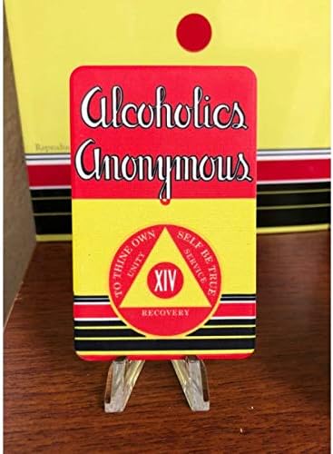 14 Year AA Chip”First Edition” Alcoholics Anonymous Big Book Sobriety ...