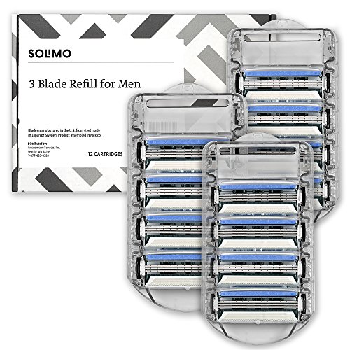 Купить Solimo 3-Blade Razors for Men в интернет-магазине Amazon с ...