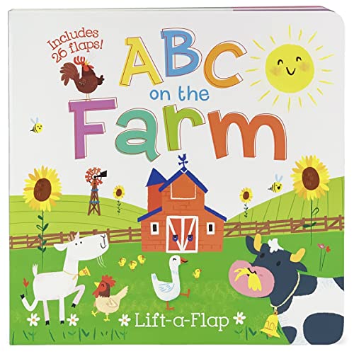 ABC on the Farm: A Large Lift-the-Flap Board Book for Toddlers ...