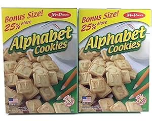 Mrs Pures Nut-Free Alphabet Cookies | 12.25 Ounces | 2-Pack: Amazon.com ...