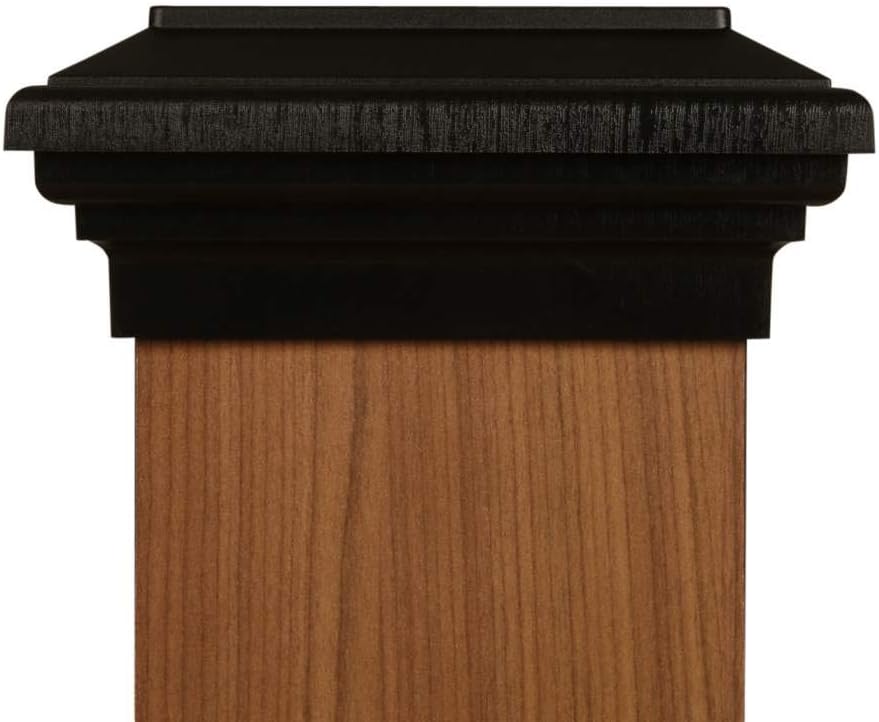 6x6 Post Cap 5 5 Black Flat Top Square Cap For Outdoor Fences 6x6-post-cap-5-5-black-flat-top-square-cap-for-outdoor-fences