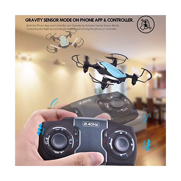 SIMREX X300C 8816 Mini Drone RC Quadcopter Foldable Altitude Hold ...