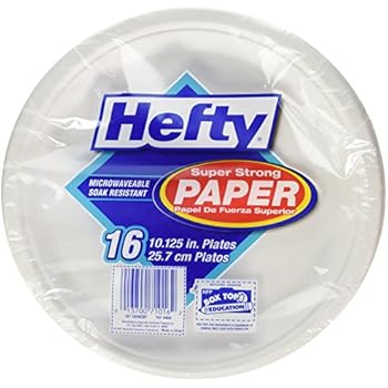 Amazon.com: Hefty PCTD7730000CBT Super Strong Paper Plates (Pack of 30 ...