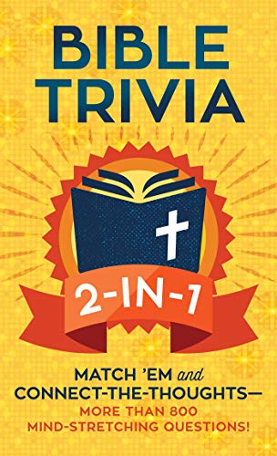 Bible Trivia 2-in-1: Match ’Em and Connect-the-Thoughts―More Than 800 ...