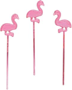 Amazon.com | Fun Express Plastic Pink Flamingo Picks - 72 Pieces ...