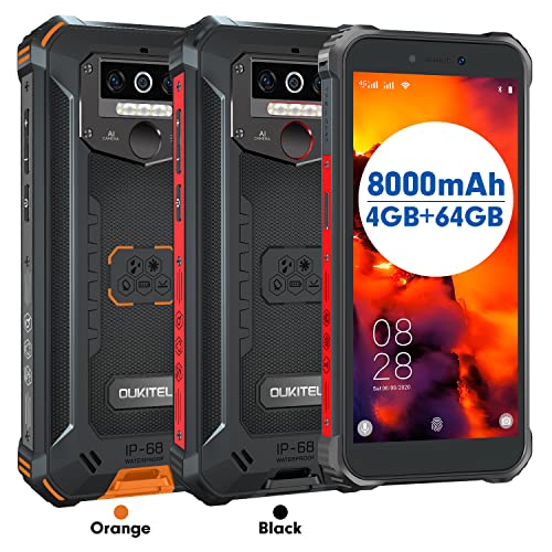 OUKITEL WP5 Pro Rugged Unlocked Smartphone, 5.5''HD+ Screen, 8000mAh ...