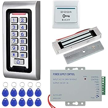 Amazon.com : HFeng Door Access Control System Kit IP68 RFID Keypad Waterproof Outdoor + 180KG ...