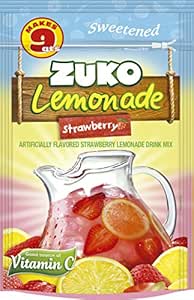 Amazon.com : Zuko Strawberry Lemonade Instant Powder Drink | Family ...