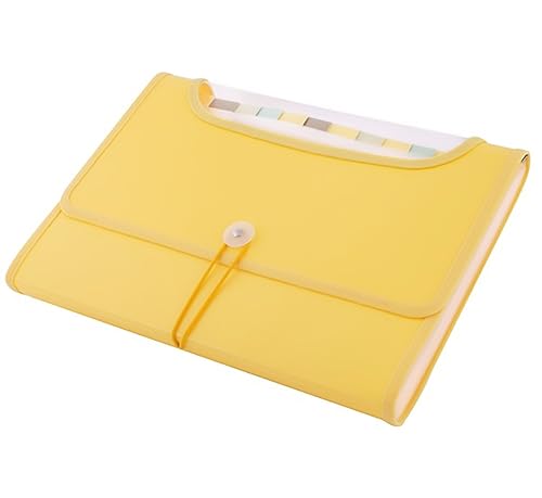 A4 File Folder 13 Pockets Poly Expanding Accordion Document Organizer ...
