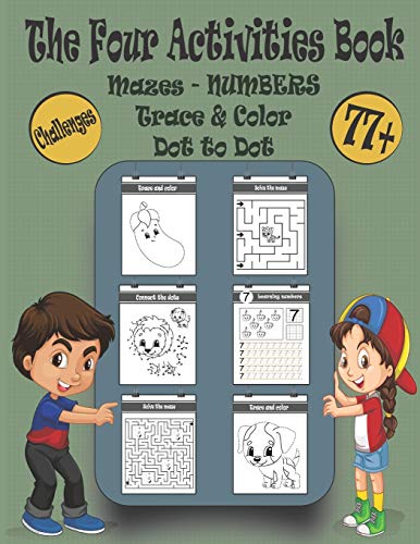 The Four Activities Book: Fun Activities and Challenges Book for Kids ...