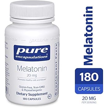 Amazon.com: Pure Encapsulations - Melatonin 20 mg - Hypoallergenic ...