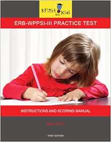 ERB-WPPSI-III Practice Test: 9781935858539: Amazon.com: Books