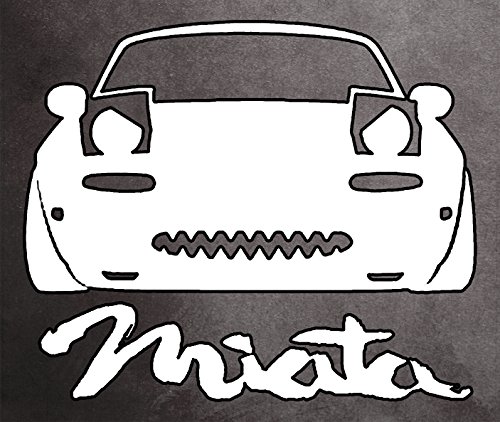 Buy Miata Angry Eyes Lowered Racing Speed JDM Mazda Silver Full Color ...