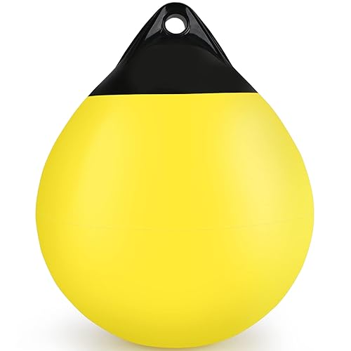 VEITHI 1 Pack Boat Buoy Ball Anchor Buoy Round Boat Fenders,Vinyl ...