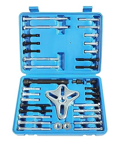 Zlirfy 46pcs Harmonic Balancer Puller Set,Flange Type Gear and Crank ...